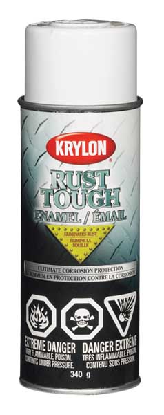PAINT SPRAY RUST TOUGH GLOSS WHITE 340G 49200 - Preston Hardware