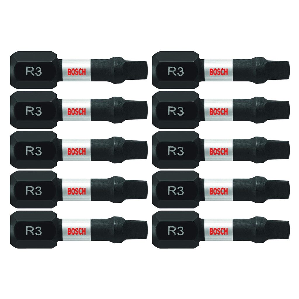 Bosch #3 X 1" Impact Tough Square Insert Bits ITSQ31B - Each - Preston ...