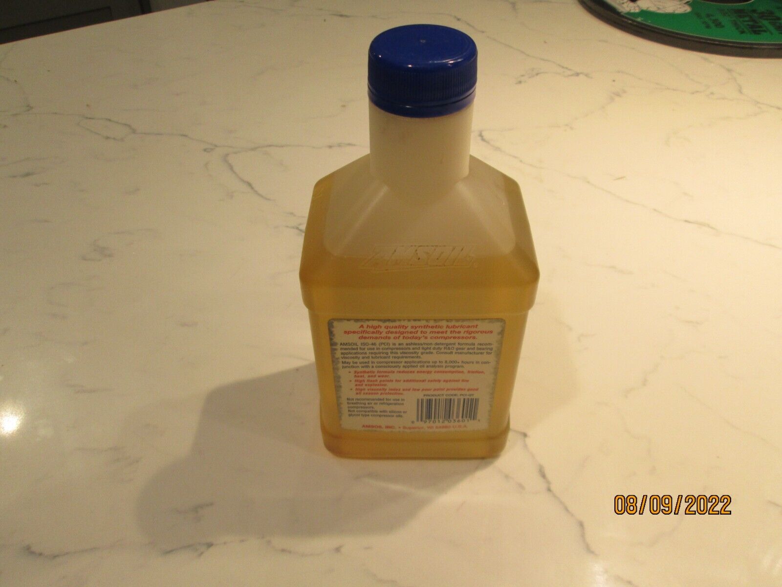 Amsoil PCIQT 946ML Synthetic ISO-46-SAE 20 Compressor Oil - Preston ...