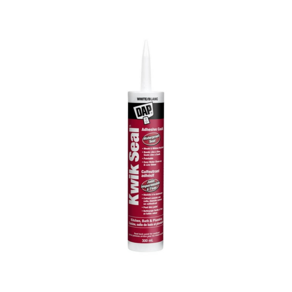 DAP Kwik Seal Kitchen & Bath Adhesive Caulk - White - Preston Hardware