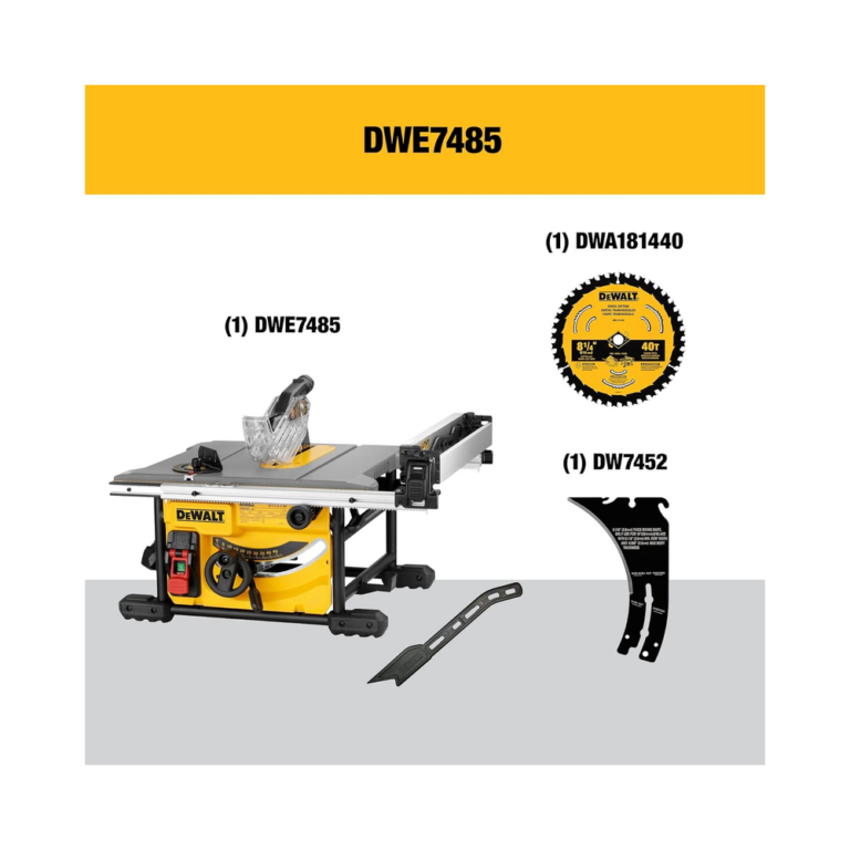 DeWalt DWE7485 8-1/4" Compact Jobsite Table Saw - Preston Hardware