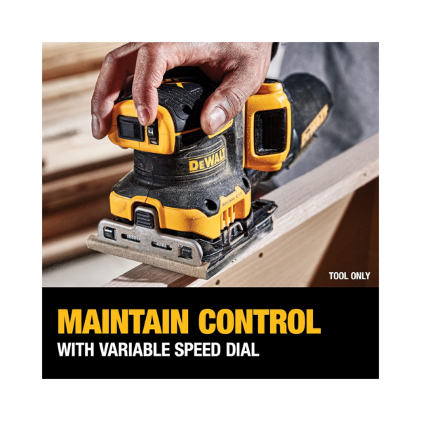 DeWalt DCW200B 1/4" 20V MAX XR Variable Speed Palm Sander - Tool Only ...