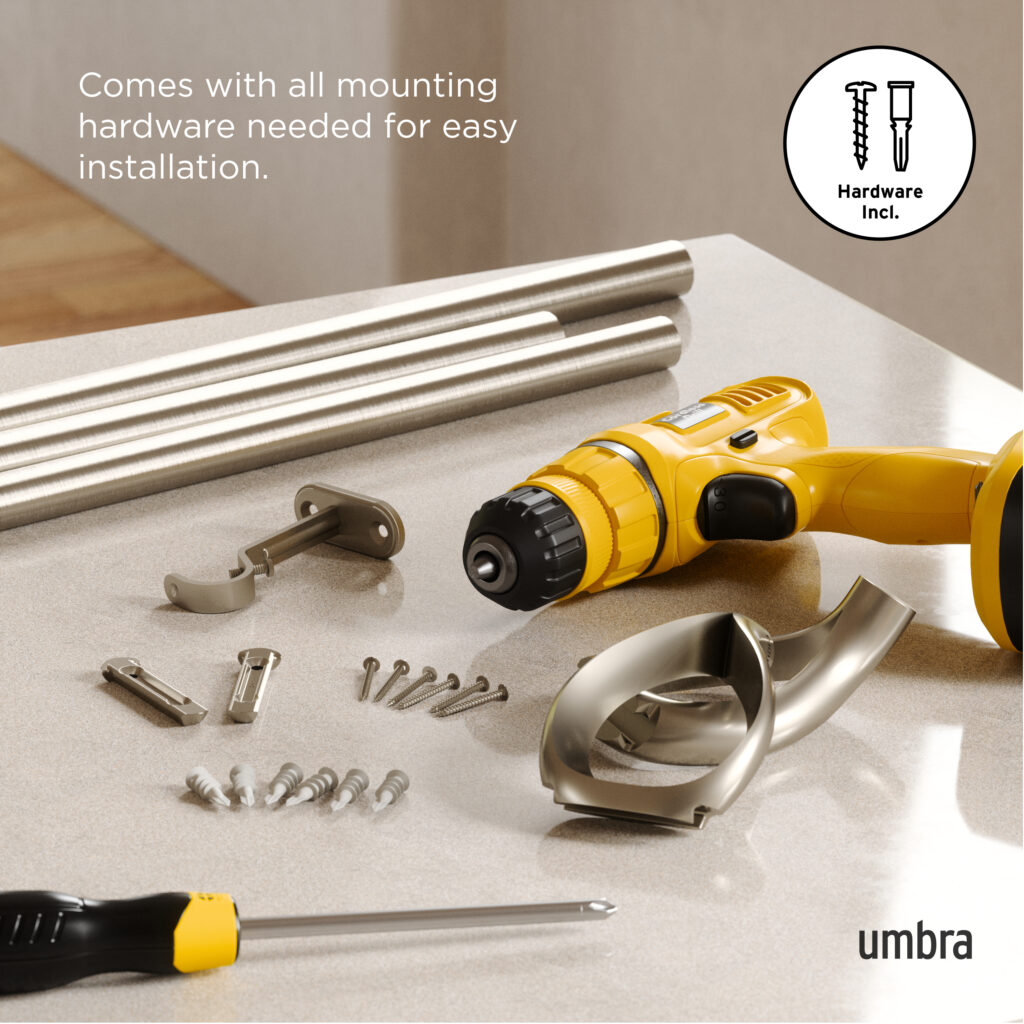 Umbra 1020375-1001 42-120" Curtain Rod - Preston Hardware