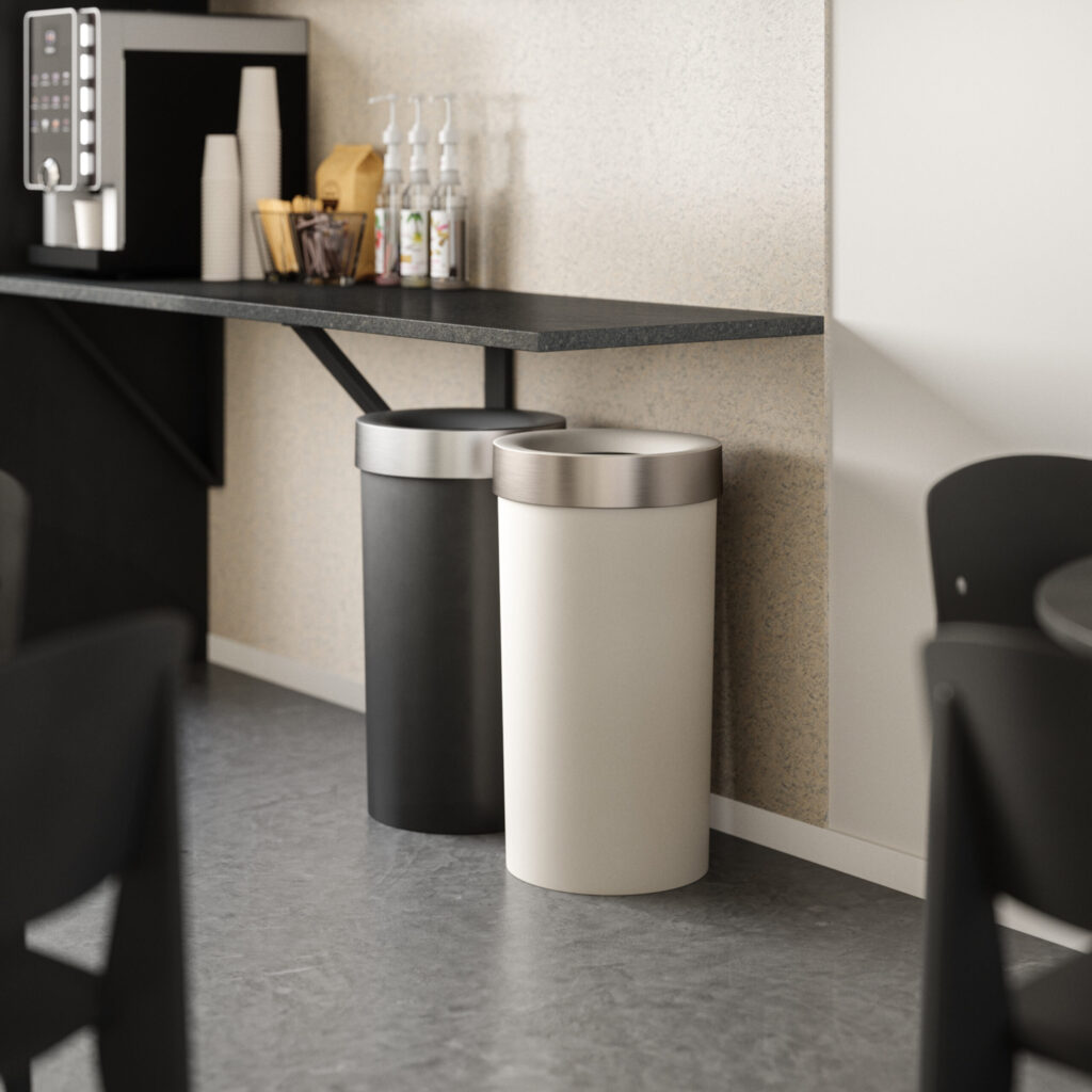 Umbra 1013048-1313-REM 62 L Vento Trash Can - Sand - Preston Hardware
