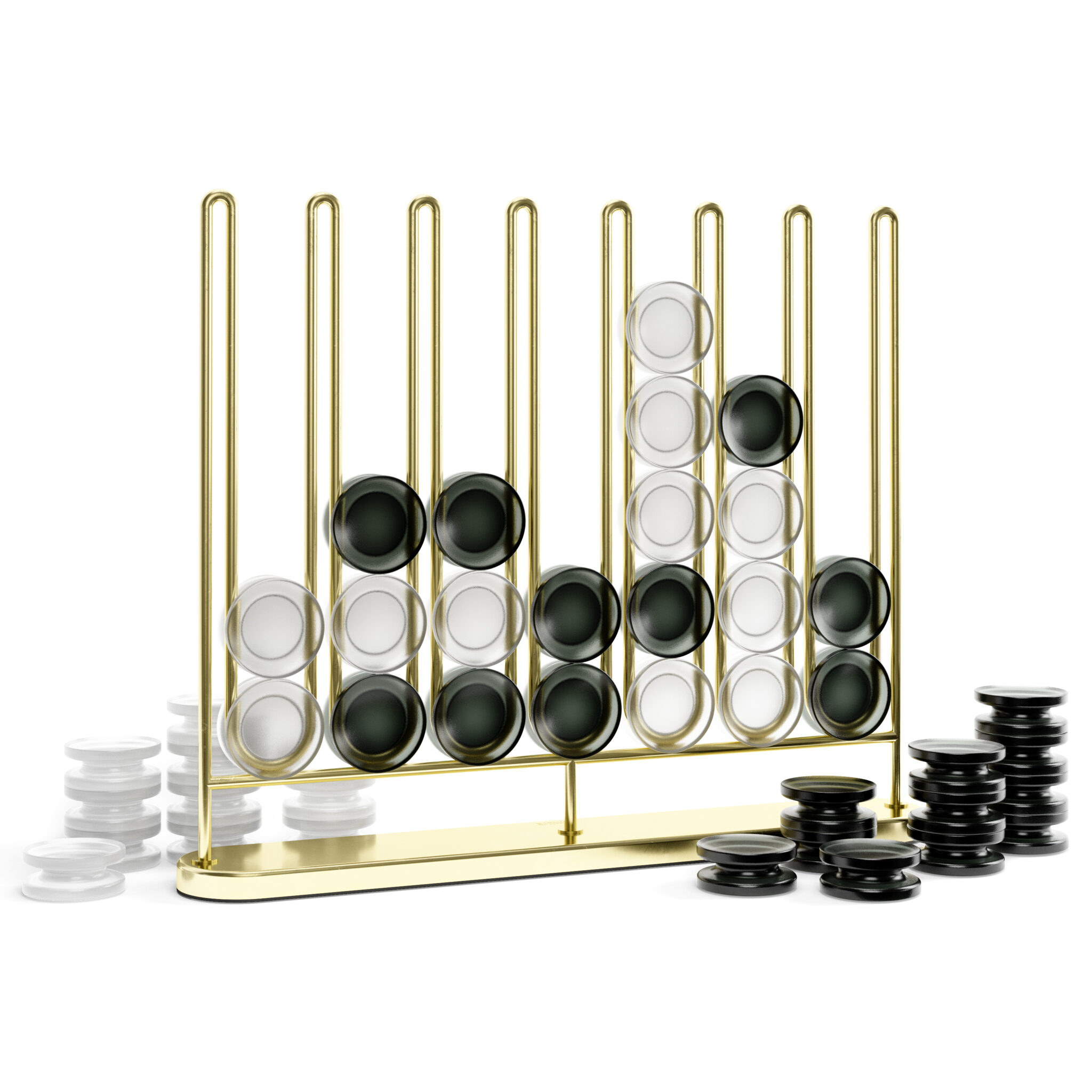 Umbra 1017364-104 Stax 4 in a Row - Brass - Preston Hardware