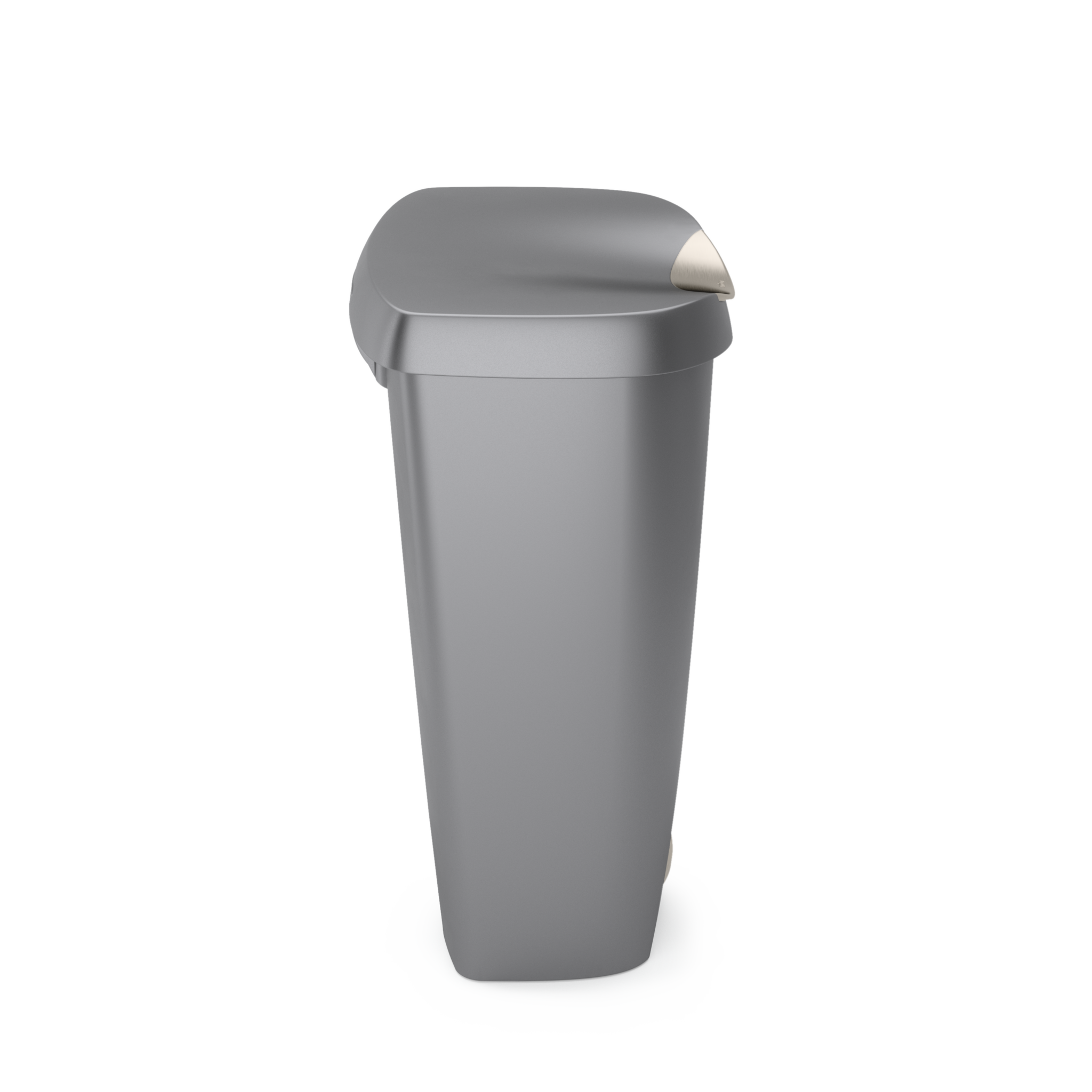 Umbra 084200-410 50 L Brim Trash Can with Lid - Nickel - Preston Hardware