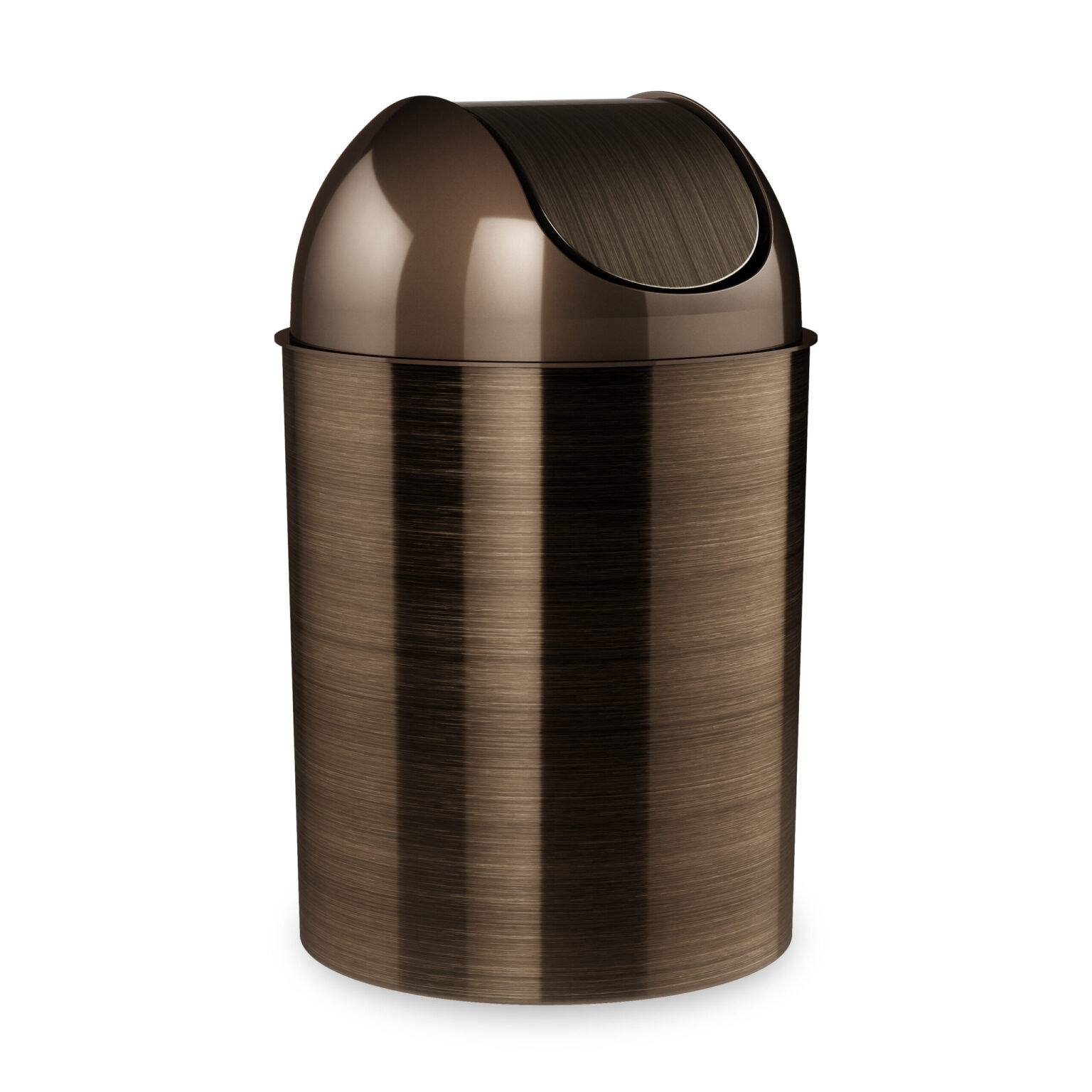 Umbra 082744-125 9l Mezzo Swing-Top Trash Can - Bronze - Preston Hardware