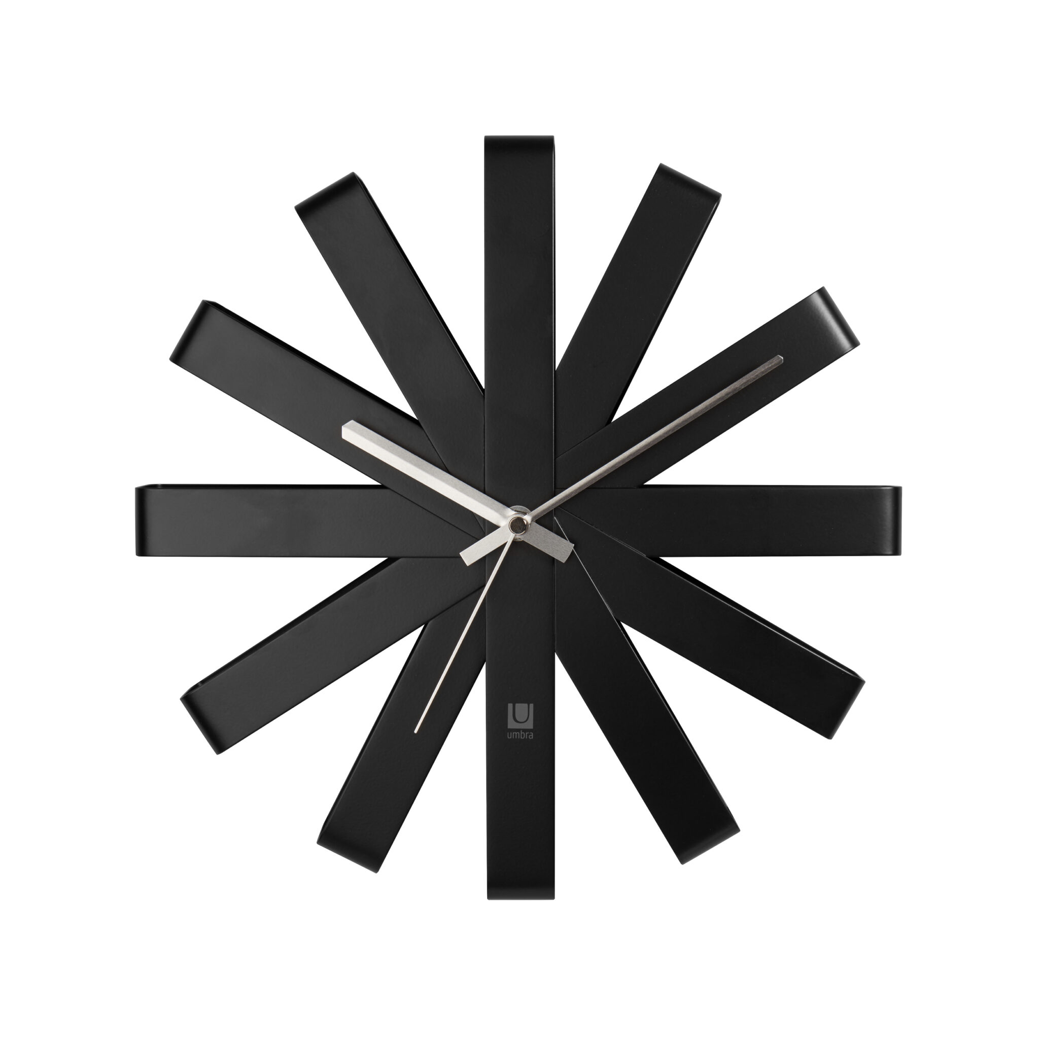 Umbra 118070-040 Ribbon Wall Clock - Black - Preston Hardware