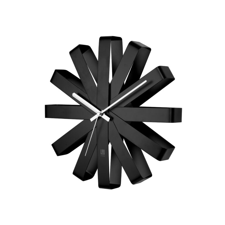 Umbra 118070-040 Ribbon Wall Clock - Black - Preston Hardware