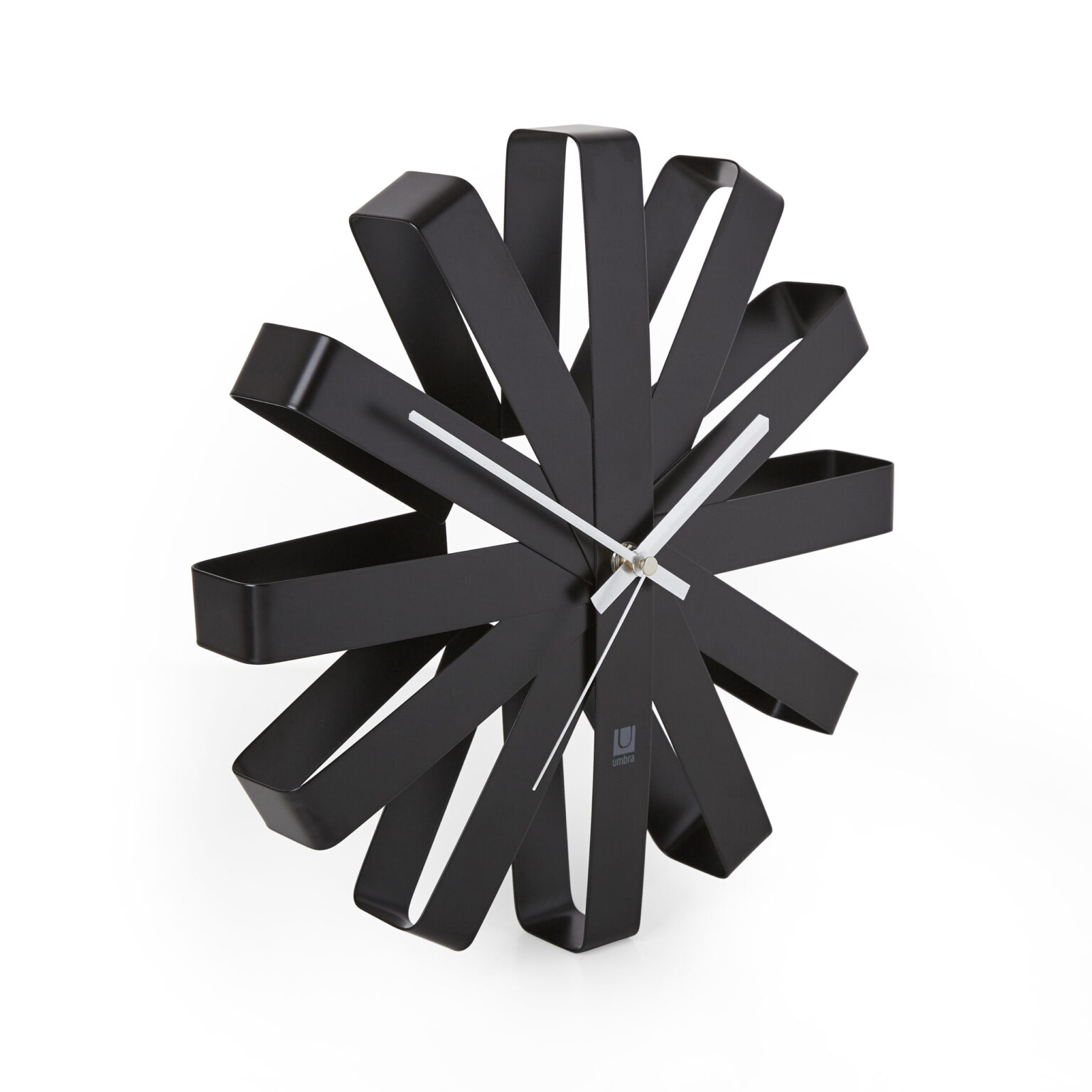 Umbra 118070-040 Ribbon Wall Clock - Black - Preston Hardware