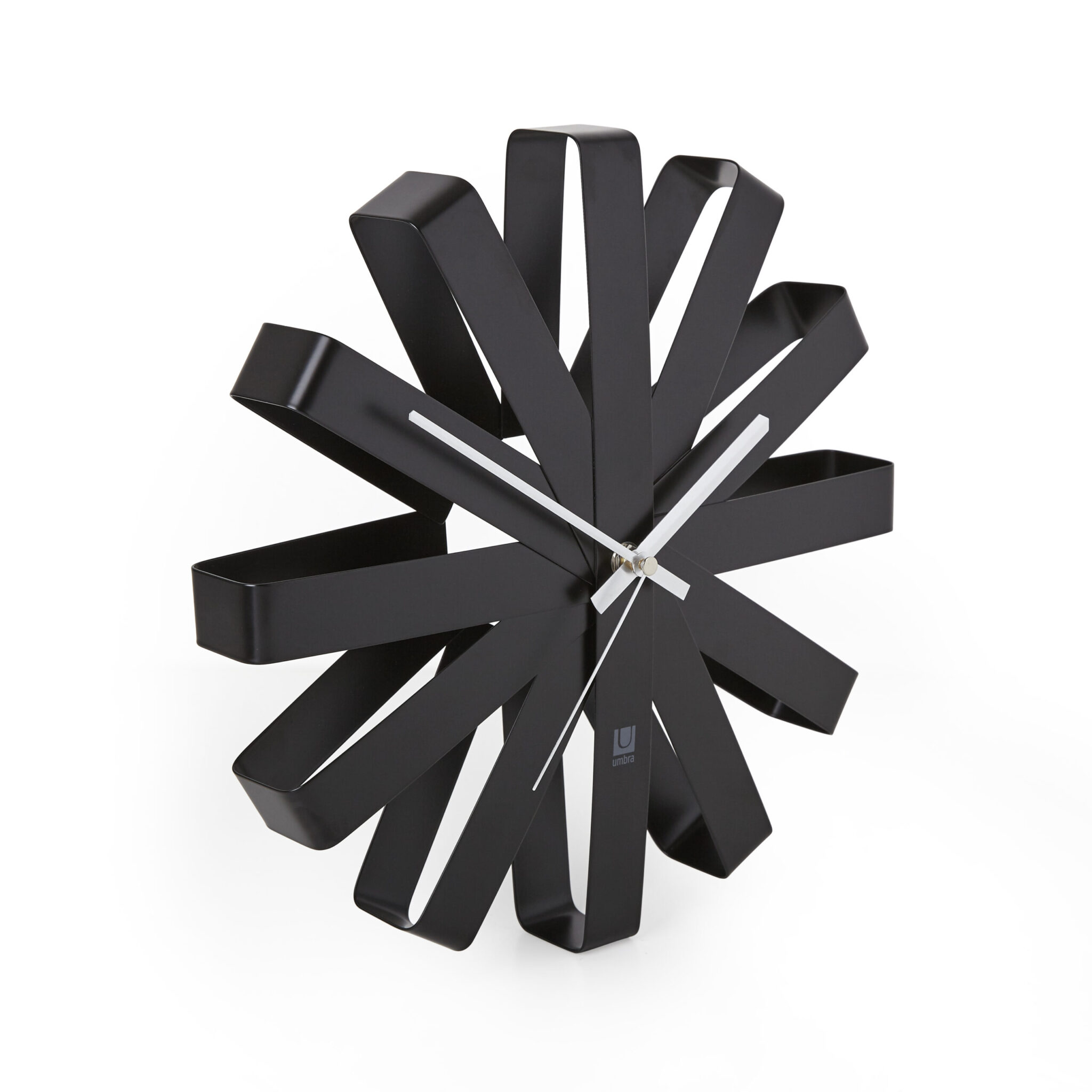 Umbra 118070-040 Ribbon Wall Clock - Black - Preston Hardware