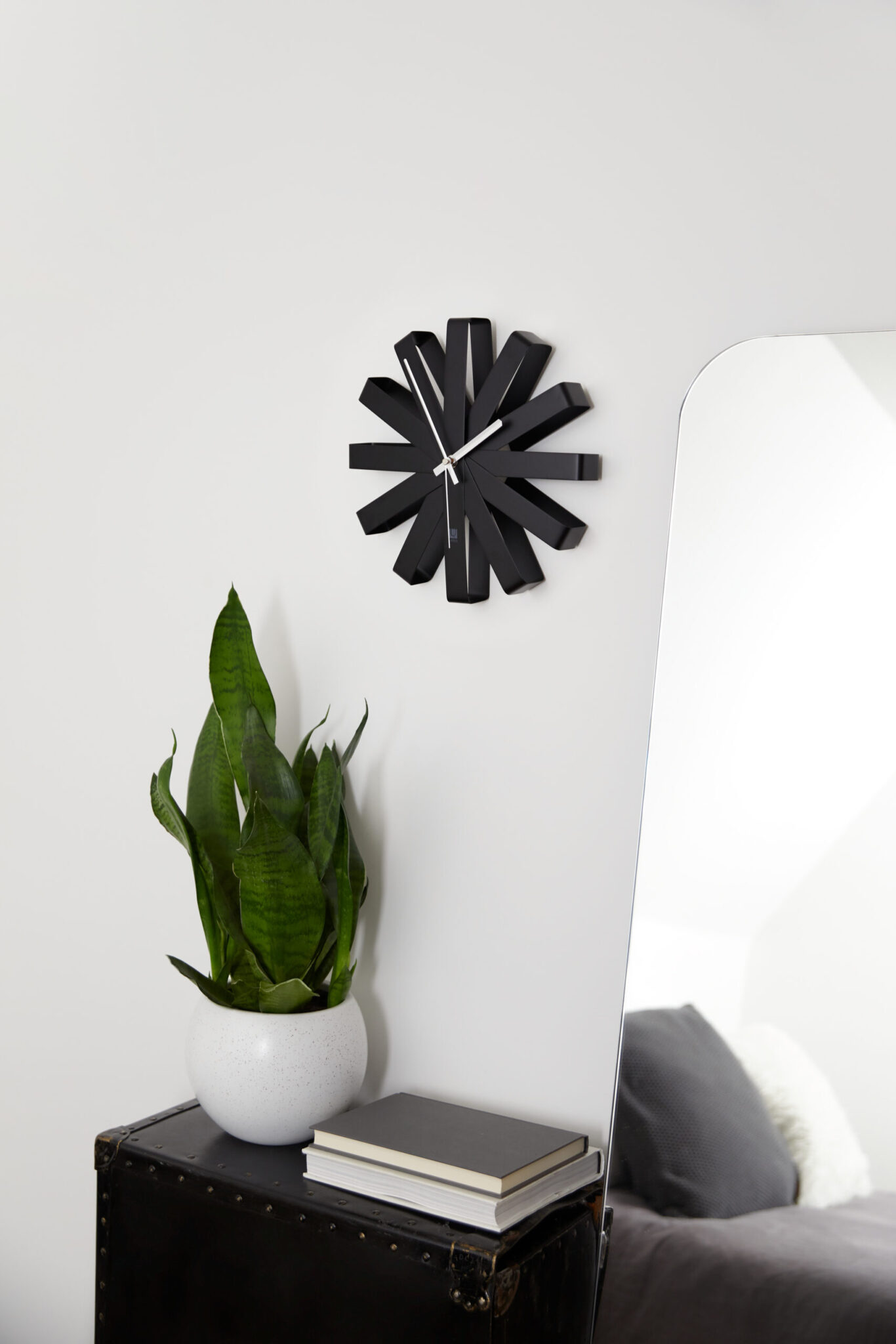 Umbra 118070-040 Ribbon Wall Clock - Black - Preston Hardware