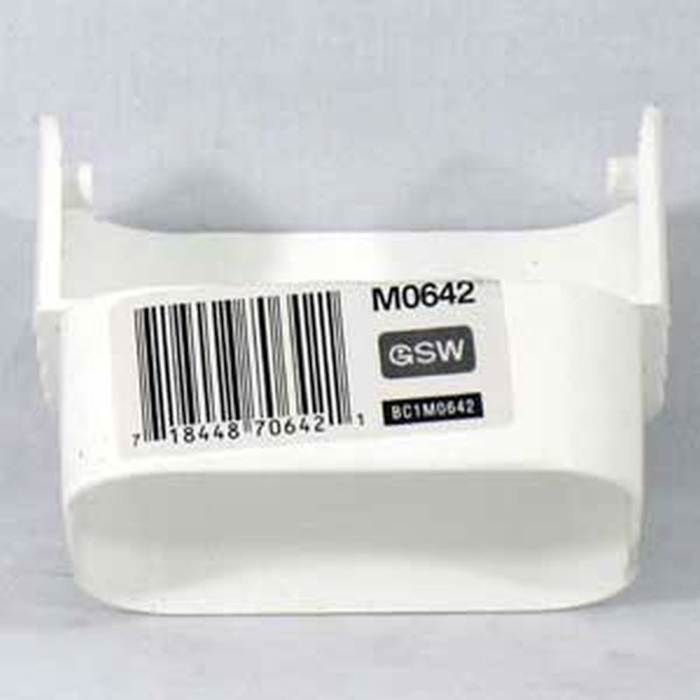 Euramax TUFFFLO T0642 Downspout Diverter, 2 in Downspout, Vinyl, White ...