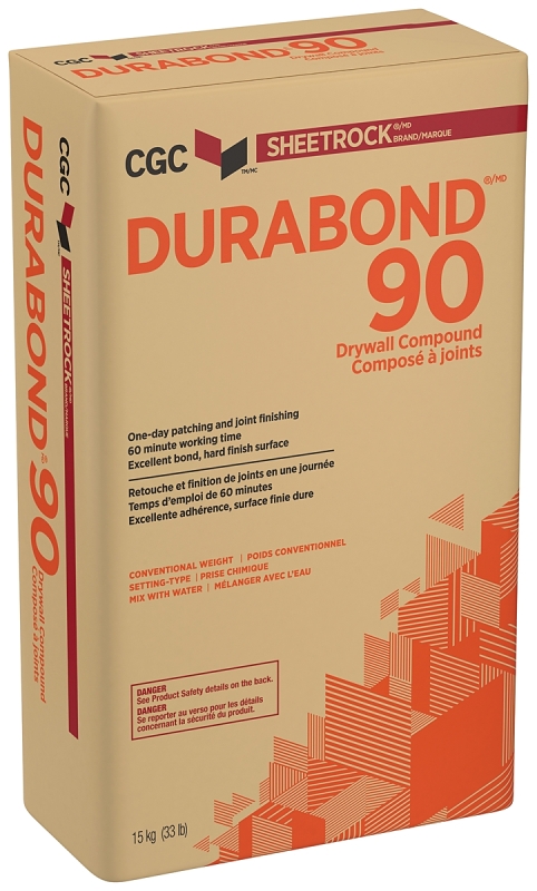 Sheetrock 381600 Drywall Joint Compound, Powder, Off-White, 15 kg Bag ...