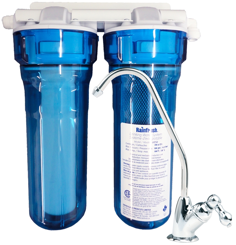 Rainfresh UCS2 Under-Sink Water Filter System, 0.75 gpm, 3-Stage - Preston Hardware