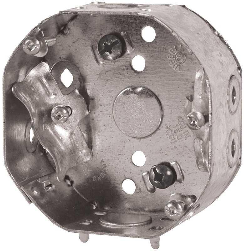 Tradeselect 54151LBAR Octagonal Box, 4 in OAW, 1-1/2 in OAD, 4 in OAH ...