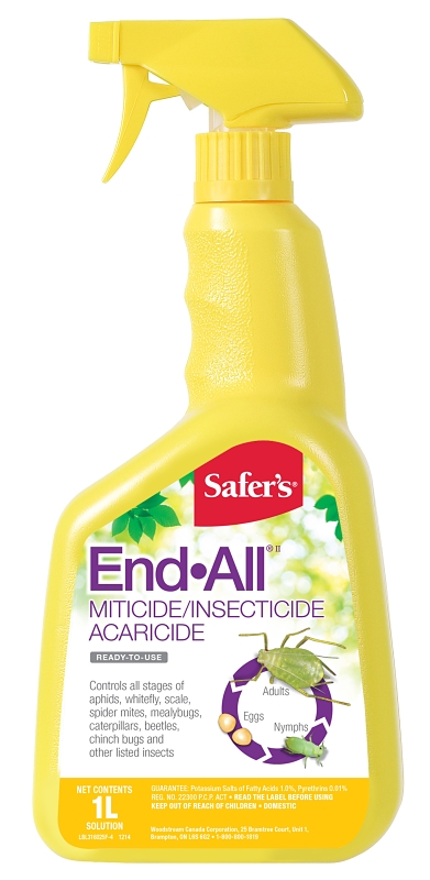 Safer 31-6025CAN 1L Indoor & Outdoor End All Miticide/Insecticide ...