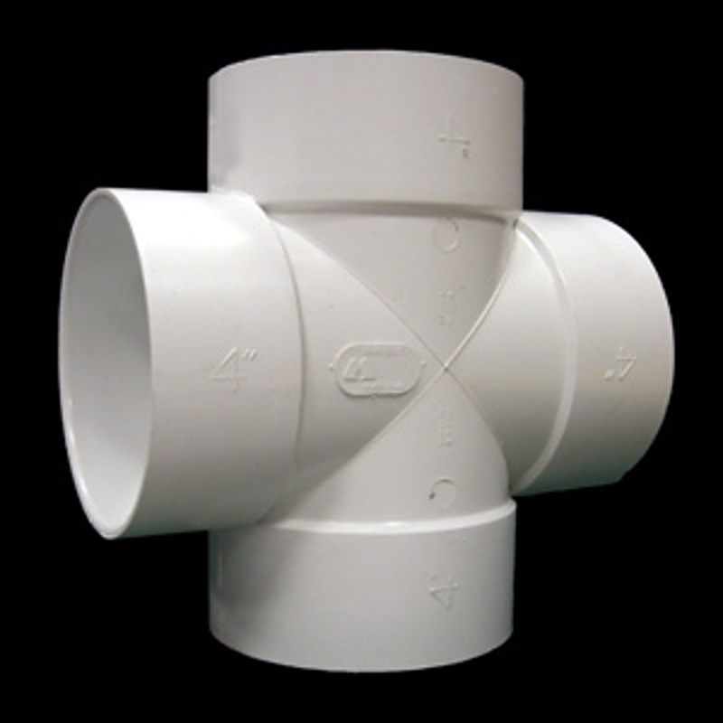 IPEX 40975 Pipe Tee, 3 in, Hub, PVC, White, SCH 40 Schedule, 150 psi ...