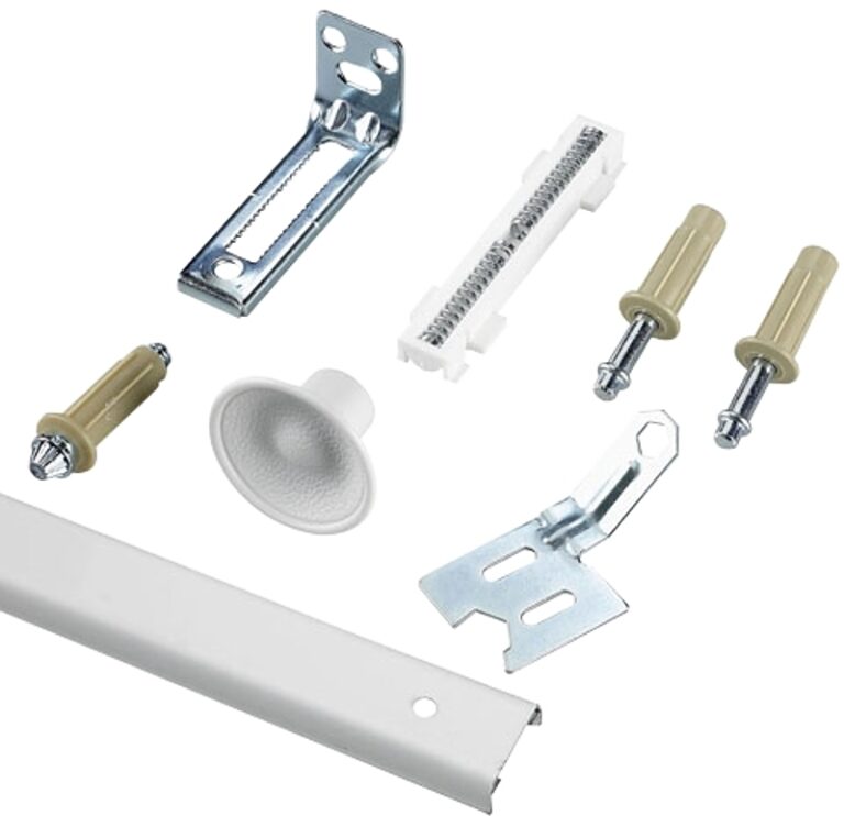Onward 14025WBC Bi-Fold Door Hardware Kit, 48 in L Track, Plastic/Steel ...