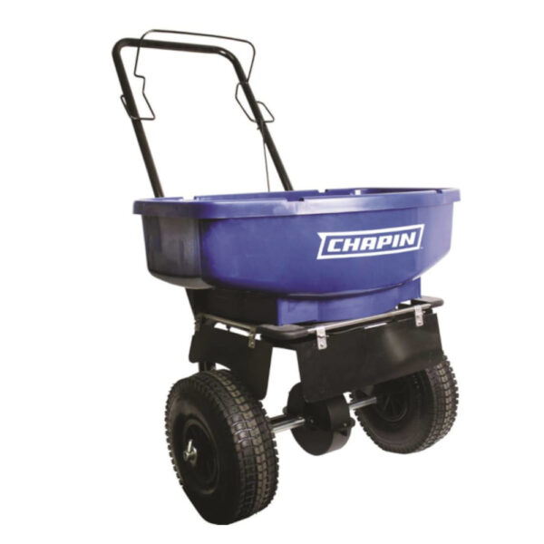 Chapin 81008A 80lb Salt & Ice Melt Spreader - Blue - Preston Hardware