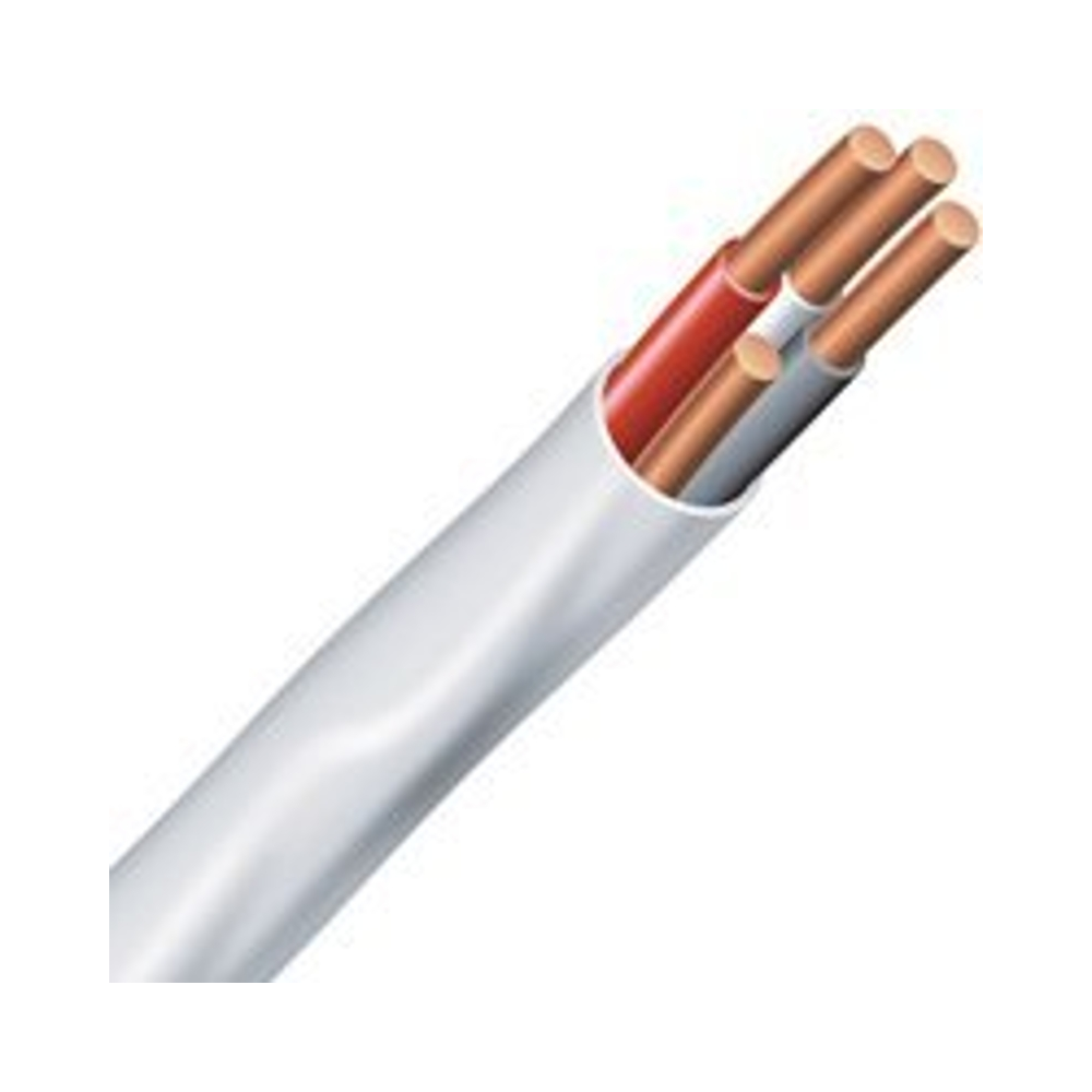 Romex 47179710 Series Building Wire, White Sheath, 14 AWG Wire, 3 ...