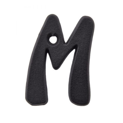 Richelieu 1040146 2" Rustic Letter "M" - Black - Preston Hardware