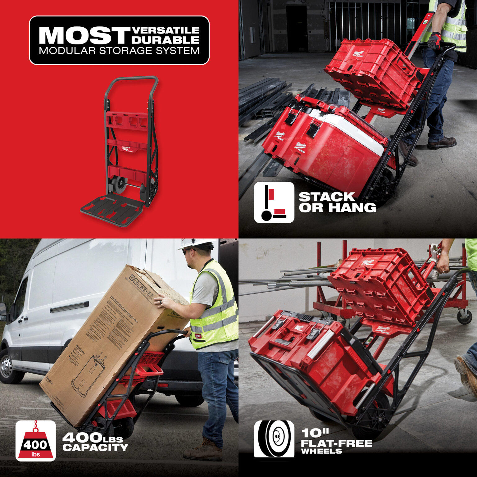 Milwaukee 48-22-8415 Packout 2-Wheel Cart - Preston Hardware
