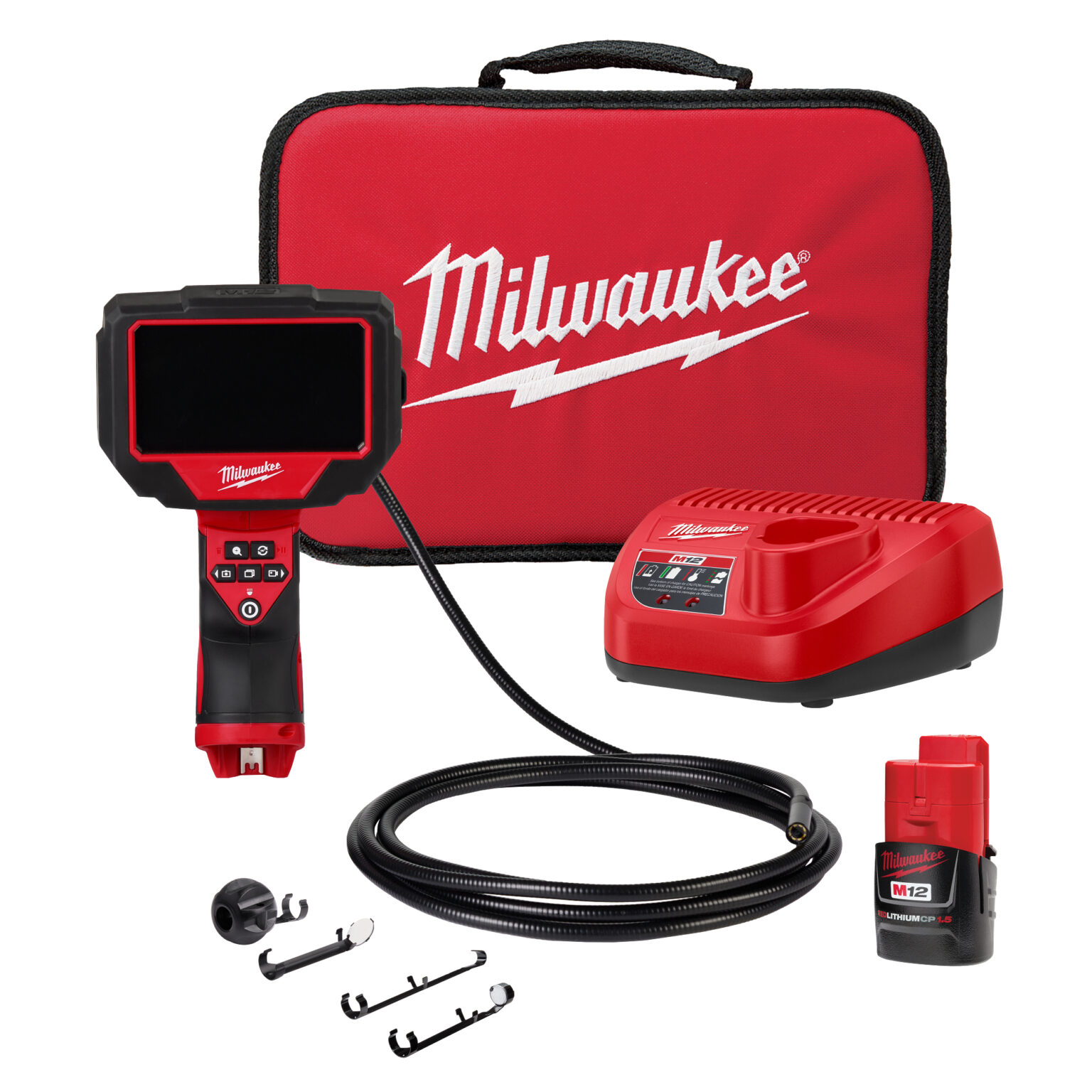 Milwaukee 2324-21 M12 12V M-Spector 360 10' Inspection Camera Kit 2.0 ...
